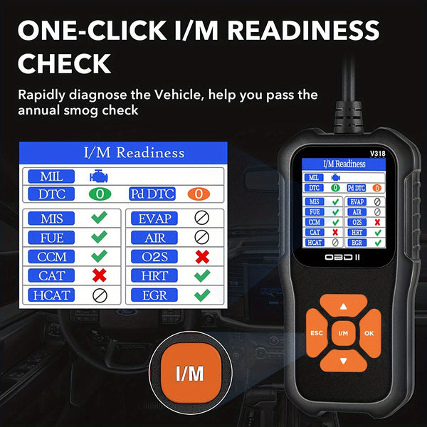 OBD2 Diagnostic Tool V318-2, Code Reader Vehicle Fault, OBDII Protocol – IA Tech