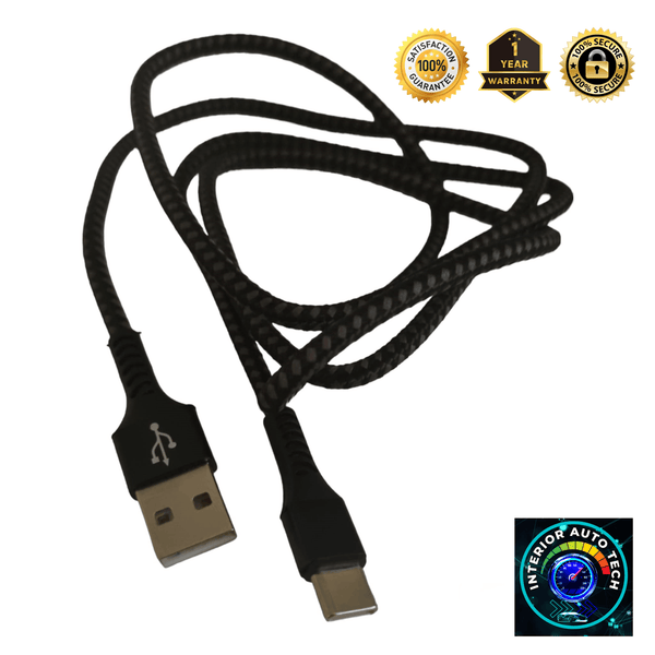 3A Faster USB-A to Type-C Charging 1m Aluminium Shell Braided Cable wi ...