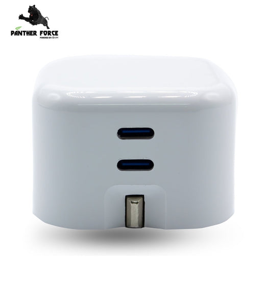 45W GaN Charger Panther Force PD Super Fast Charging Plug with 2x USB ...