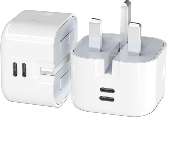 45W SPEEDY®GaN Super Fast Charging plug with 2x USB Type C Ports – IA Tech